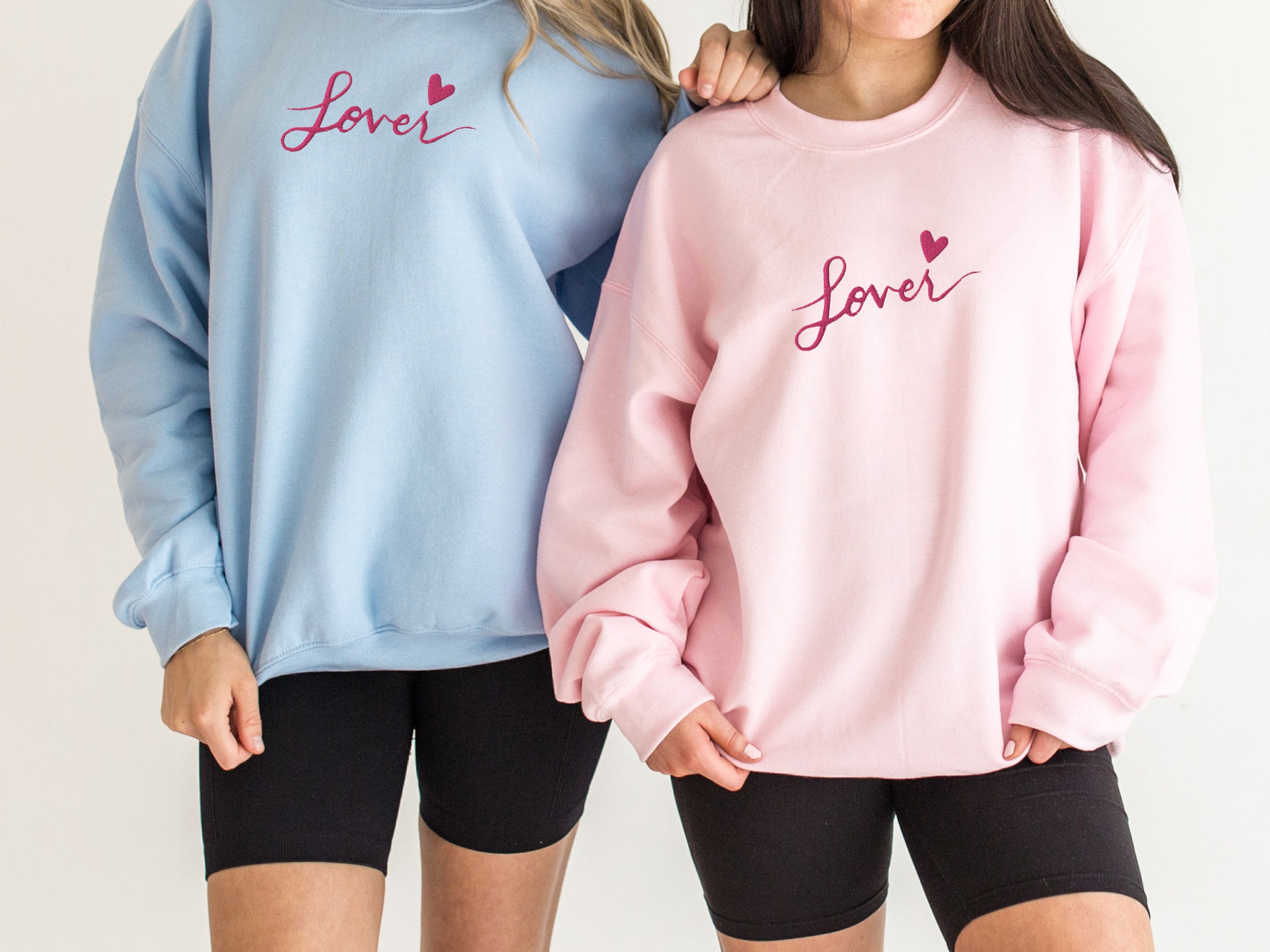 Embroidered Lover Sweater Embroidered Lover Crewneck - Etsy