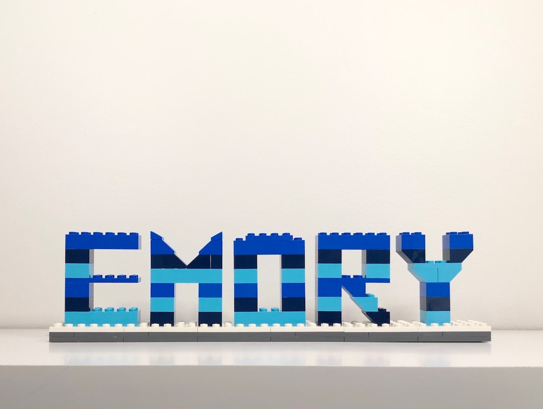 NAME SIGN Letters Made With LEGO® Bricks and Plates - Desk Name Plate ...
