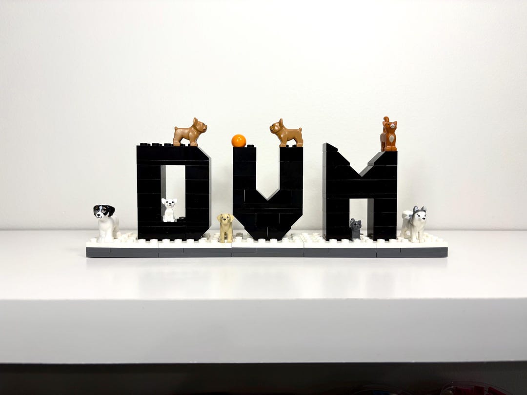 DVM Sign Made With LEGO® - Veterinary Medicine - White Coat - Desk Name ...