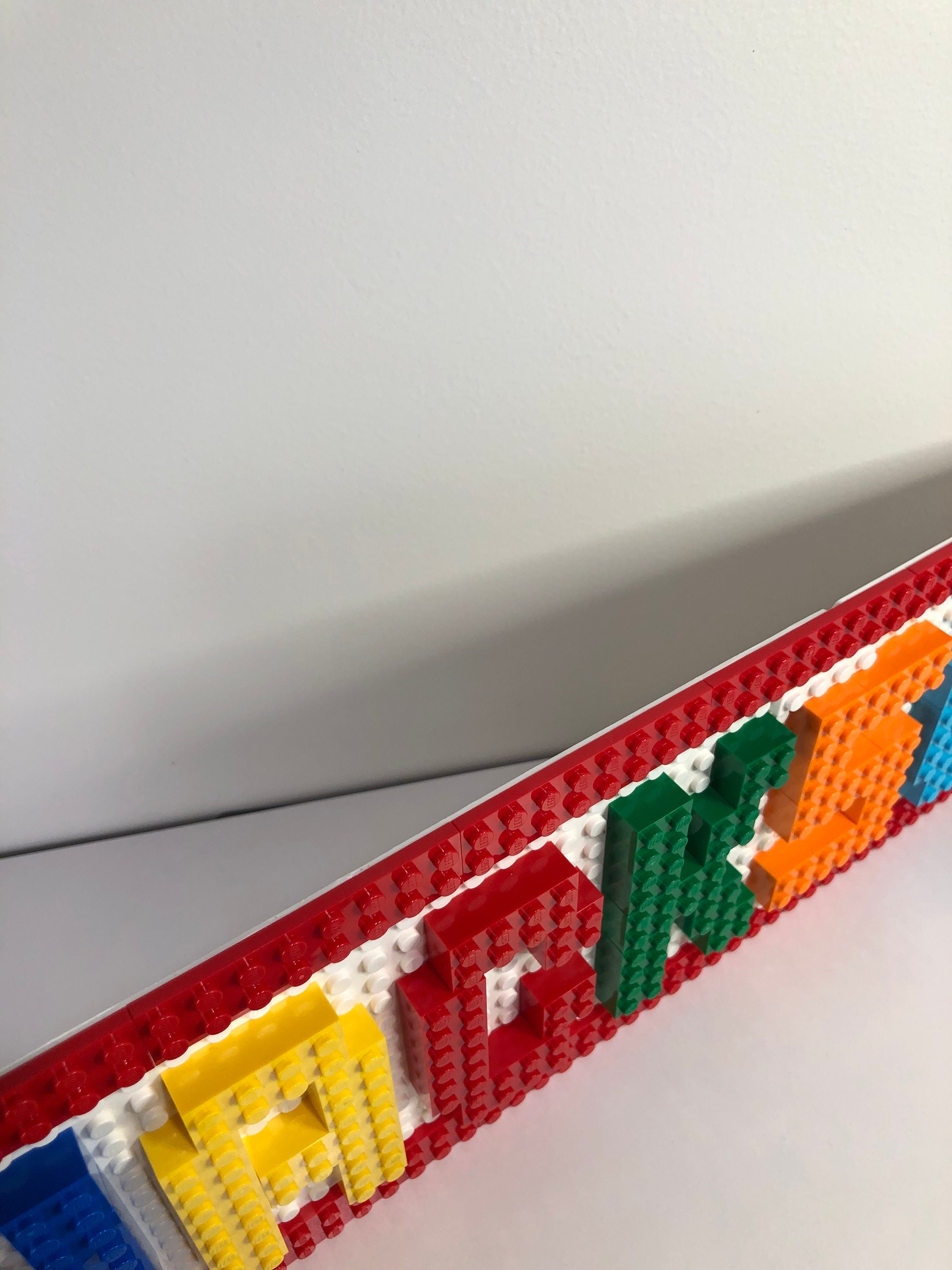Custom NAME SIGN Made With LEGO® Bricks and Plates / Door or Wall Sign ...