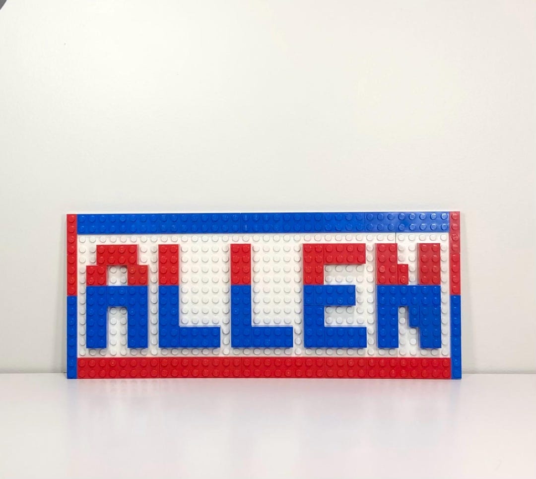 Custom NAME SIGN Made With LEGO® Bricks and Plates / Door or Wall Sign ...