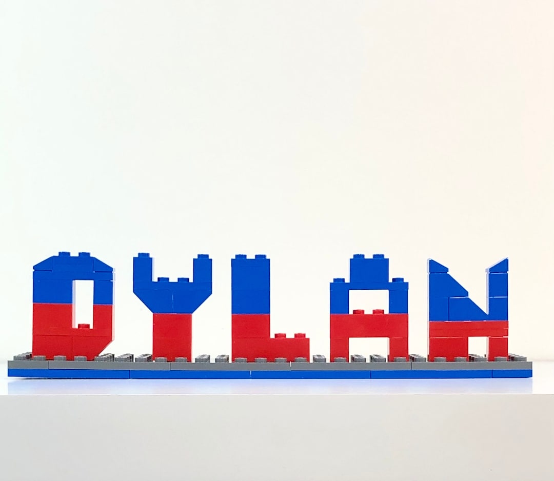 Custom NAME SIGN and Base Made With LEGO® Personalized Desk Name Plate ...