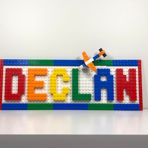 Custom NAME SIGN Made With LEGO® Bricks and Plates / Door or Wall Sign ...
