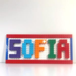 Custom LEGO® Brick Name Sign: Personalized Kids Room Decor - Etsy
