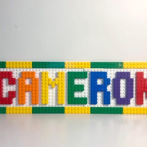 Custom NAME SIGN Made With LEGO® Bricks and Plates / Door or Wall Sign ...