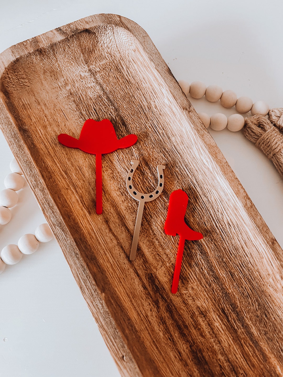 Cowboy Cupcake Toppers, Acrylic Cupcake Toppers, Western Birthday ...