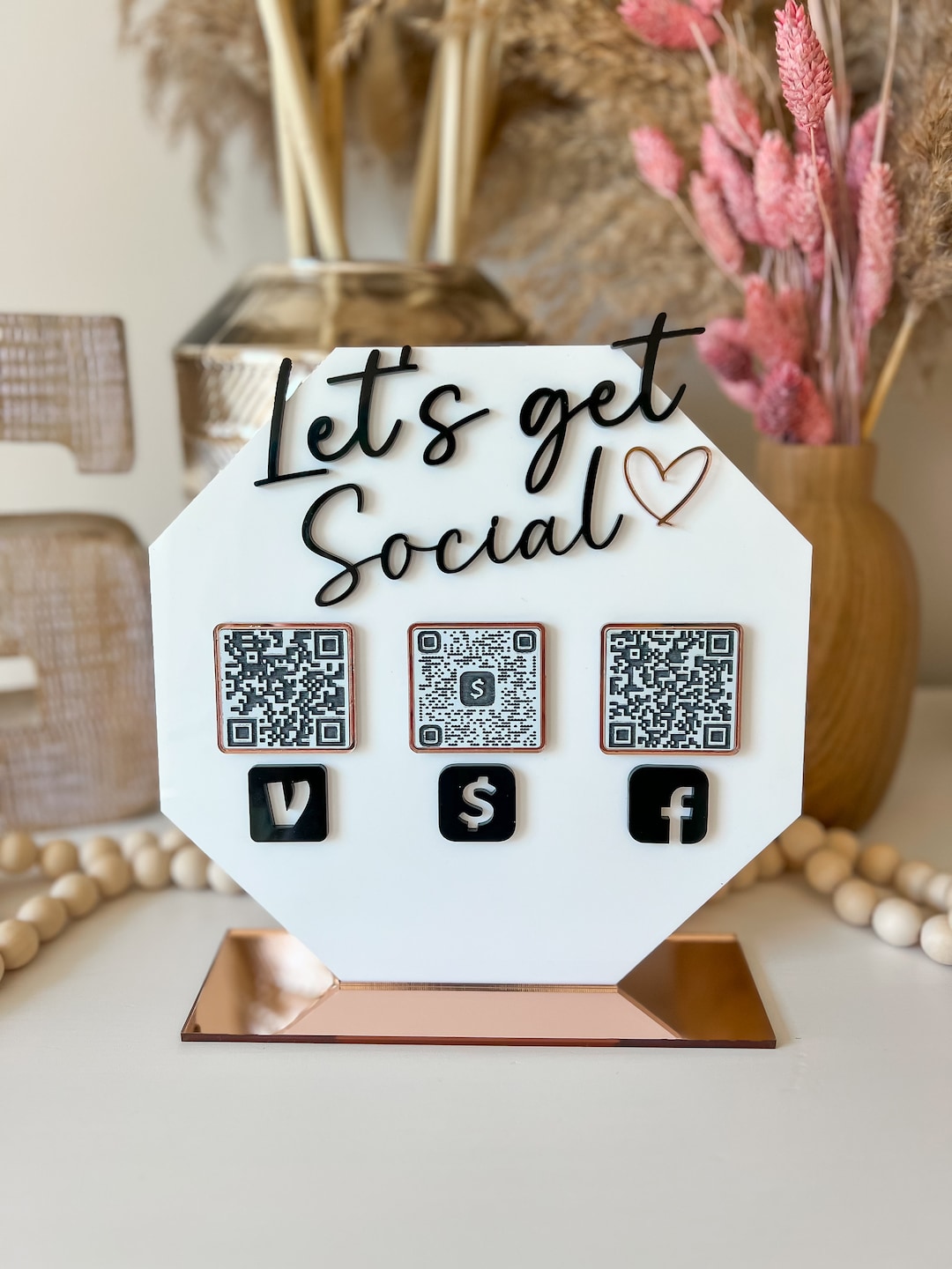 Let’s Get Social Sign, Social Media Sign, Sign for Advertising, Market ...