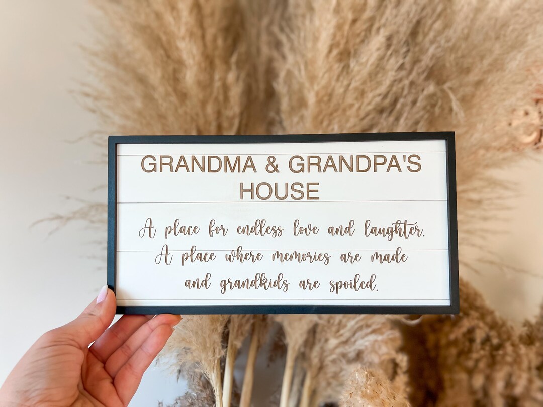DIGITAL FILE, Grandma and Grandpa Sign, Sign for Grandparents ...