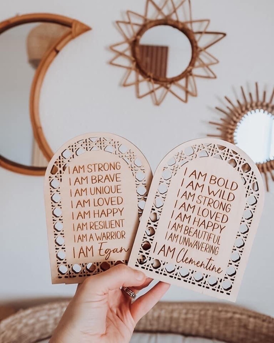 Affirmation Sign, Boho Affirmation Sign, Boho Nursery Decor ...