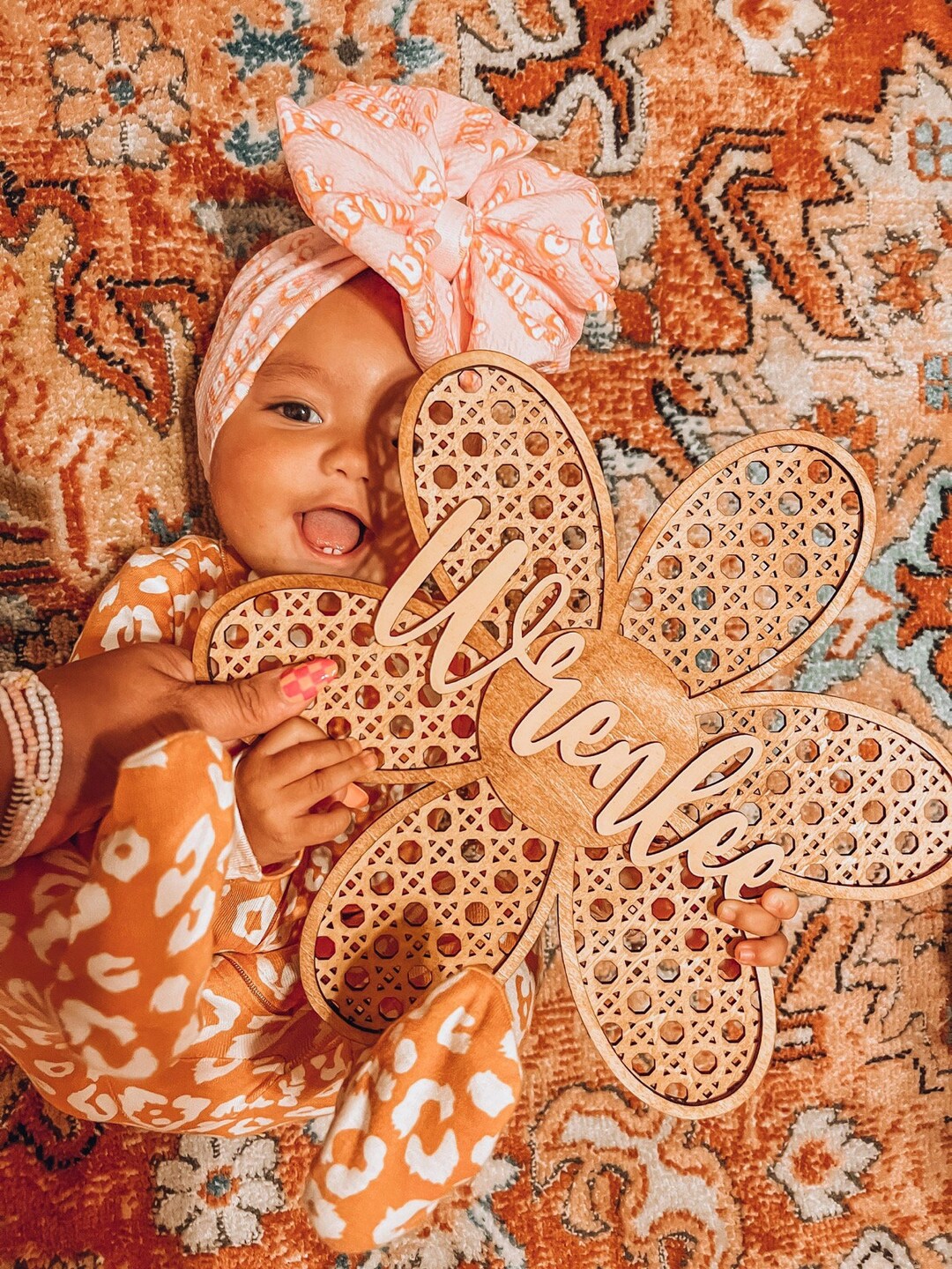 11 Rattan Daisy, Boho Daisy, Nursery Sign, Farmhouse Style ...