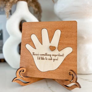 DIGITAL FILE, Godparents Sign, Handprint Godparents Sign, Card for ...