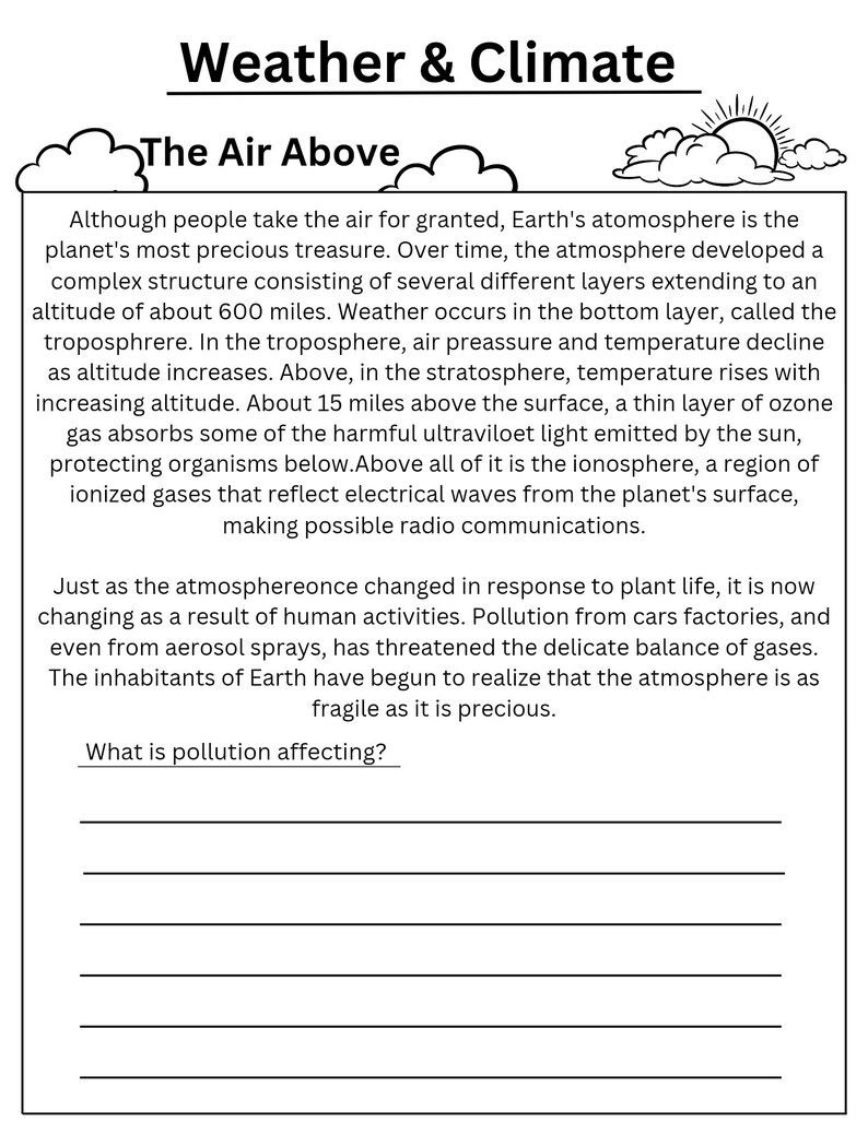 Science Lesson: Weather and Climate (bundle #1/2) - Etsy