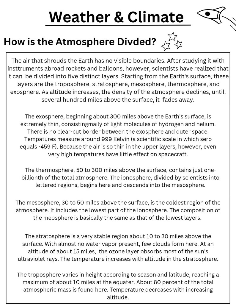 Science Lesson: Weather and Climate (bundle #1/2) - Etsy