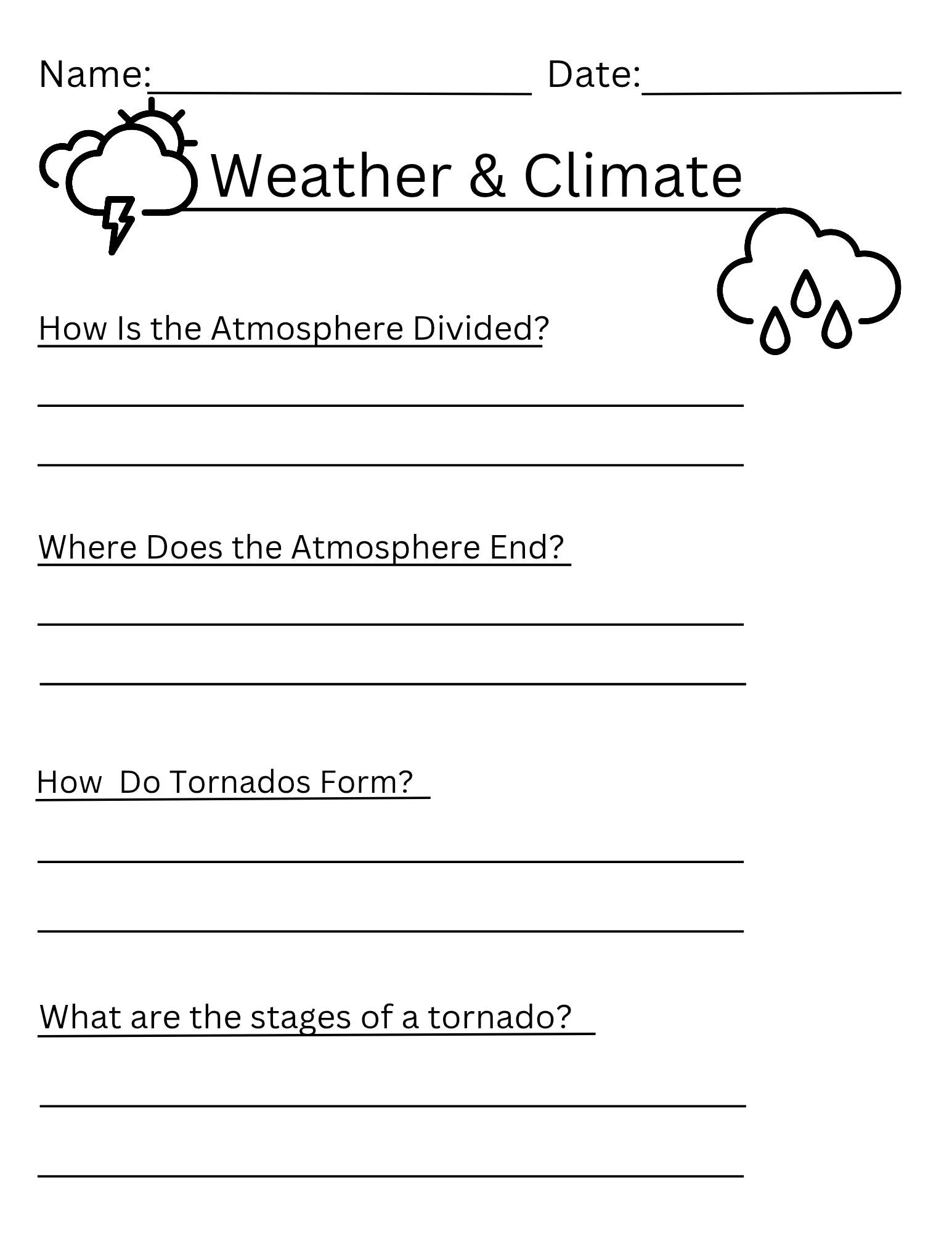 Science Lesson: Weather and Climate (bundle #2/2) - Etsy