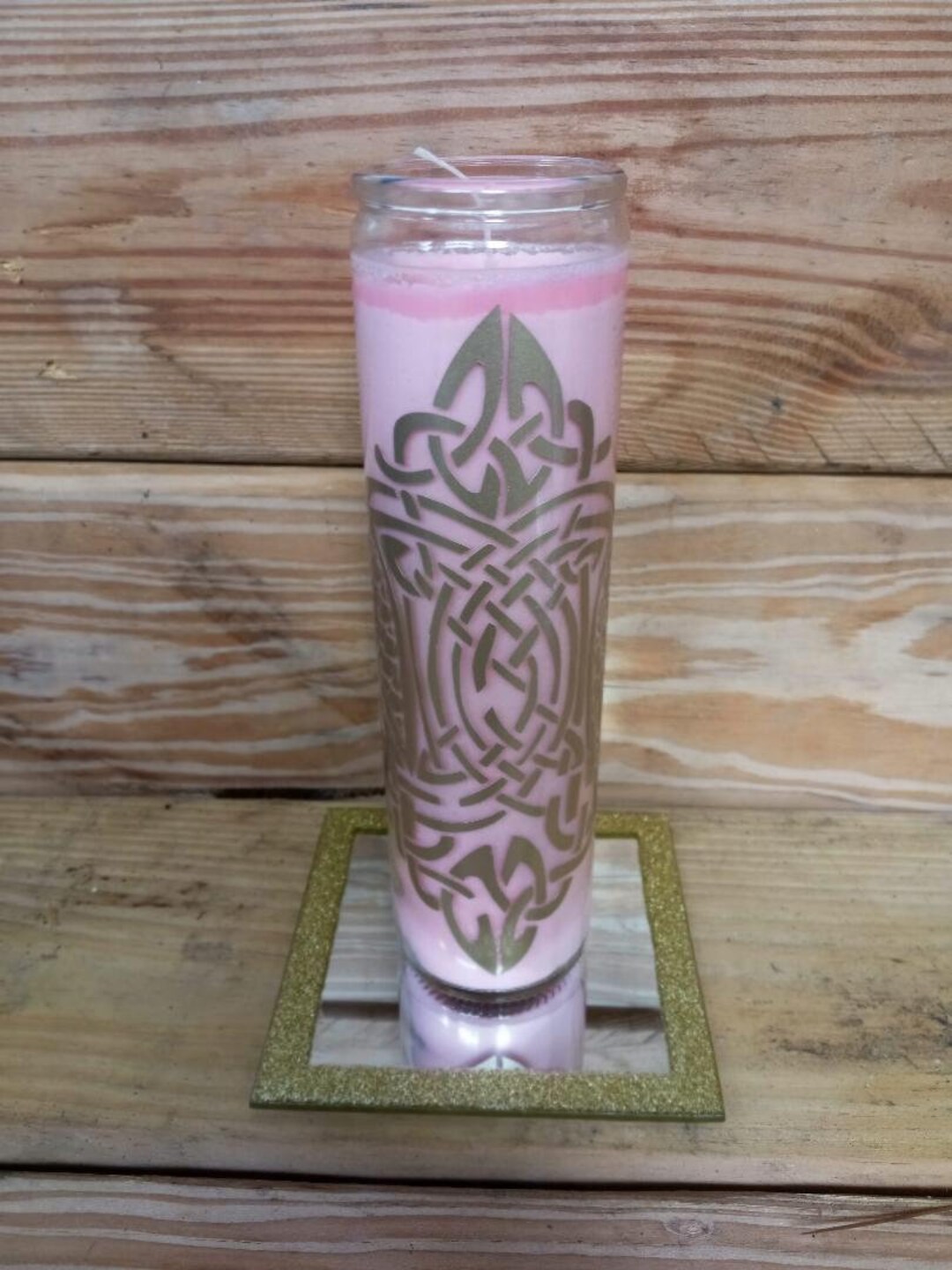 Colorful Candles With Hand-laid Gold Decals Stunning Home - Etsy