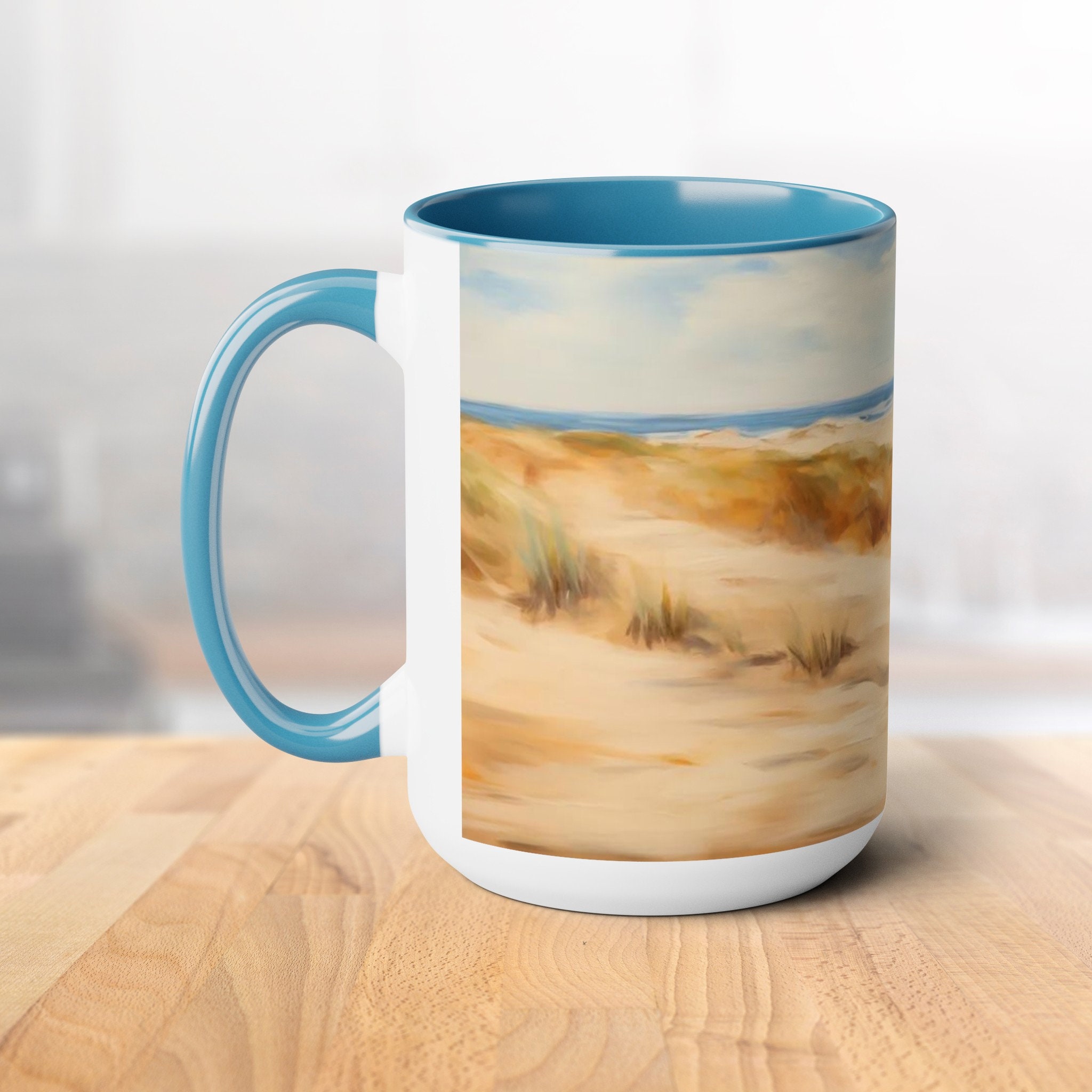Coastal Grandma Mug, 15oz, Blue Mug, Art Mug, Coastal Cowgirl, Coastal ...