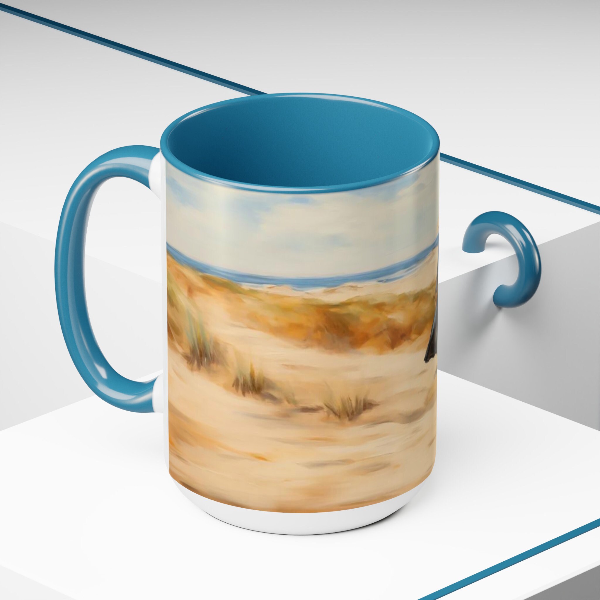 Coastal Grandma Mug, 15oz, Blue Mug, Art Mug, Coastal Cowgirl, Coastal ...
