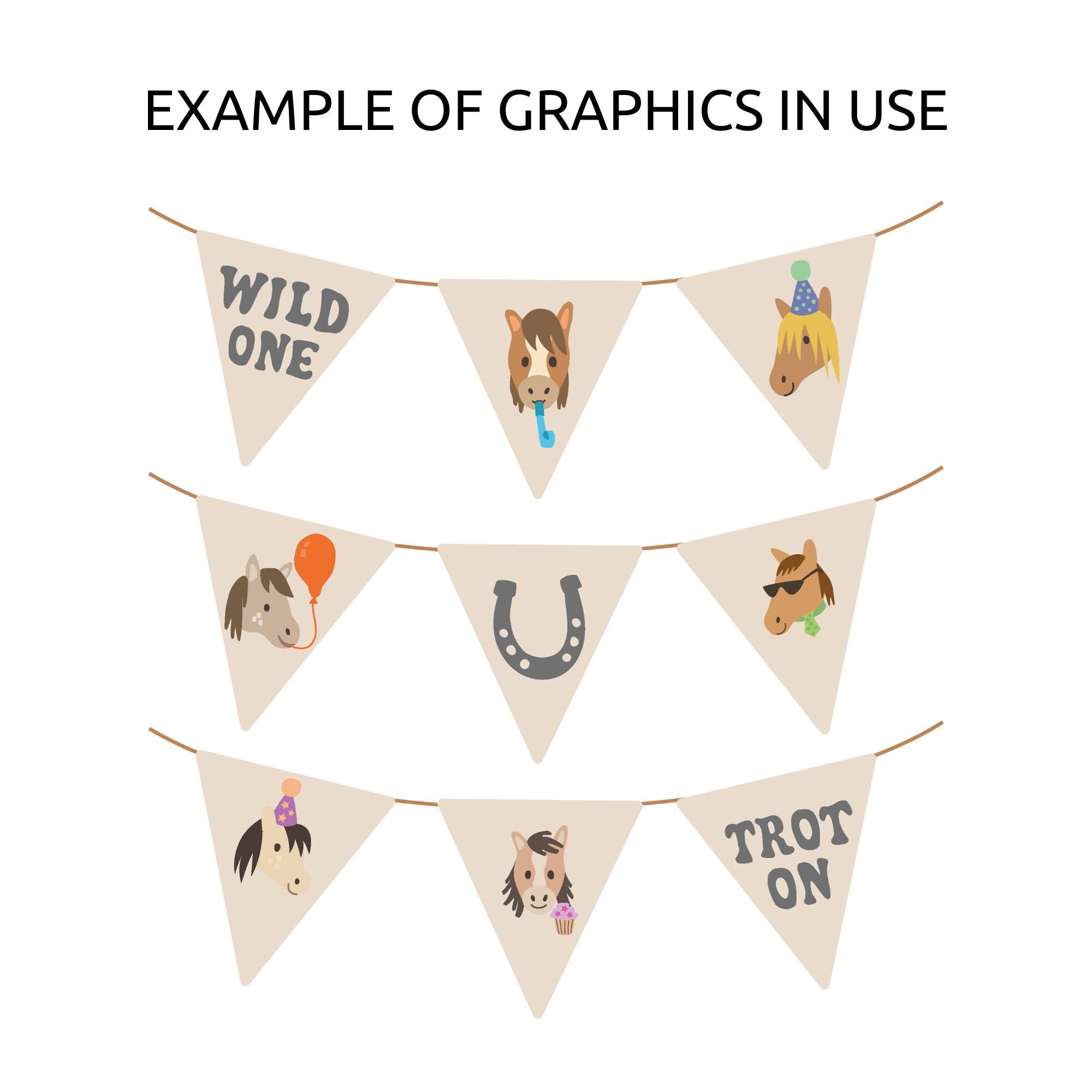 Pony Party PNG SVG Clipart Horse Graphics Cartoon Celebration ...