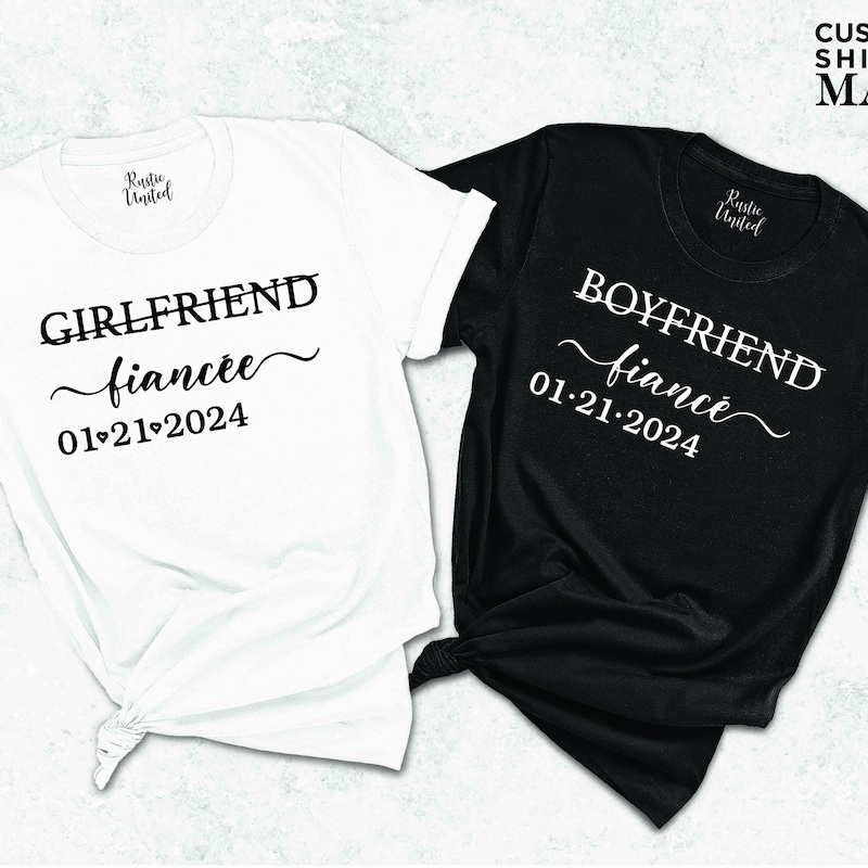 Engagement Couple Shirts - Etsy