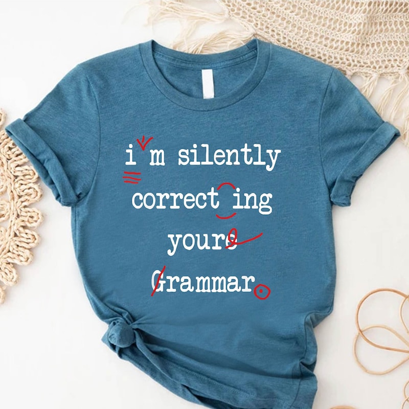 Funny Grammar Shirt - Etsy