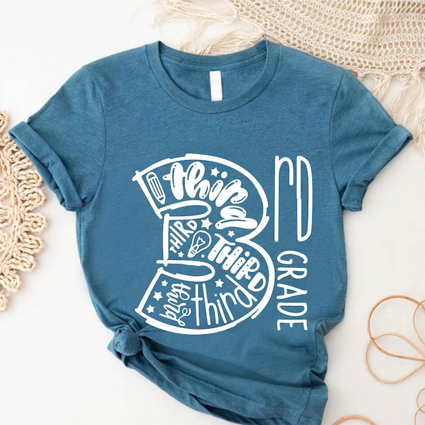 3rd Grade Teacher Shirt - Etsy