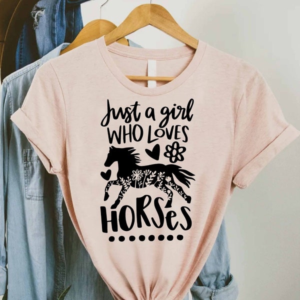 Girls Horse Shirt - Etsy