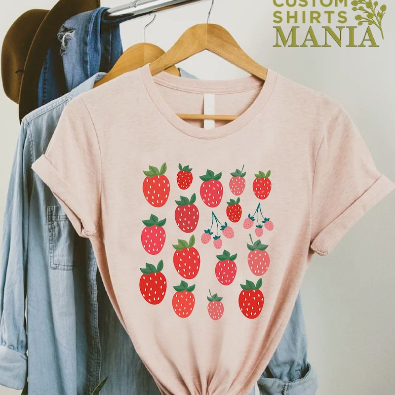 Strawberry Shirt - Etsy