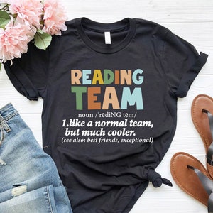 Reading Team Shirt,bookish Shirt,reading Teacher Shirt,gift for Book ...