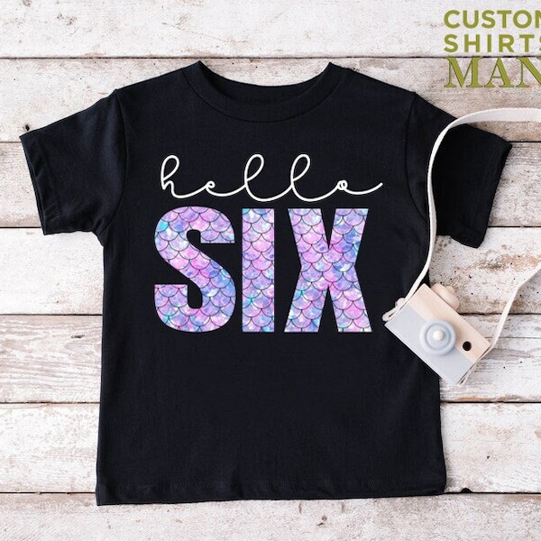 Mermaid 6 Year Shirt - Etsy