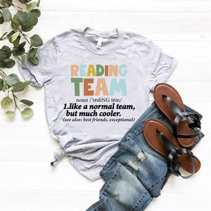 Reading Team Shirt,bookish Shirt,reading Teacher Shirt,gift for Book ...
