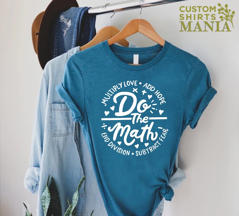 Funny Math Shirt, Math Teacher Gift, Math Teacher Shirt, Multiply Love ...
