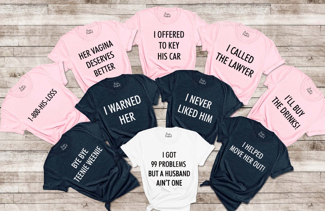 Funny Divorce Party Shirts, Matching Divorced Celebration Shirts ...