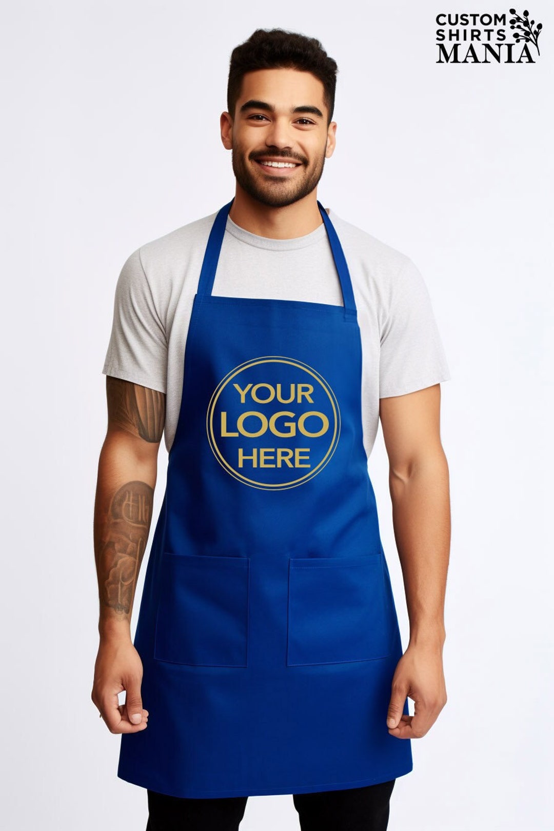 Custom Apron, Logo Apron, Personalized Apron Gift for Women and Men ...