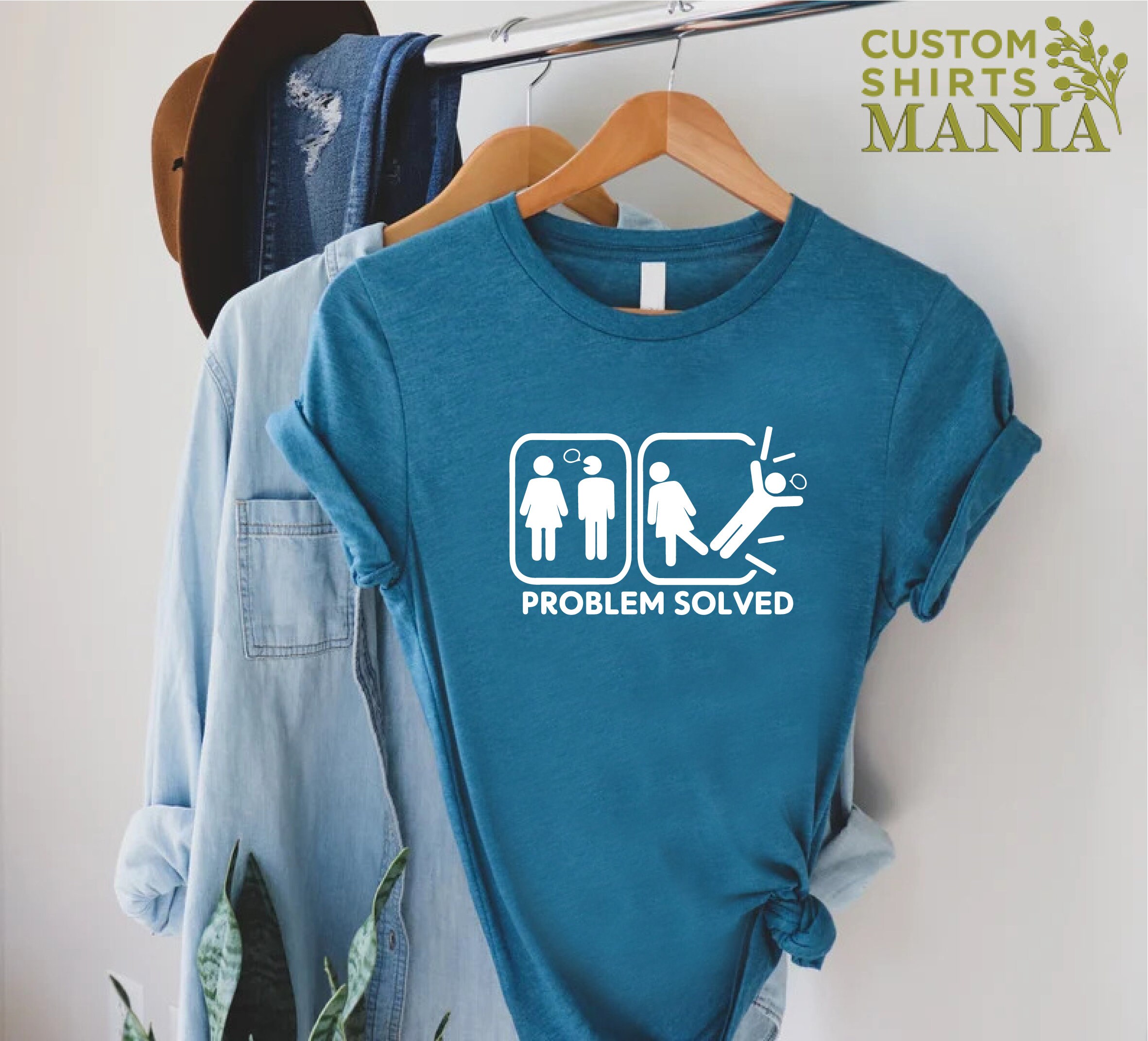 Problem Solved Shirt, Newly Divorced Shirt, Funny Divorce Shirt ...
