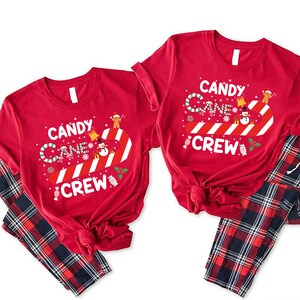 Candy Cane Crew Shirt,christmas Matching Shirt,christmas Candy Shirt ...
