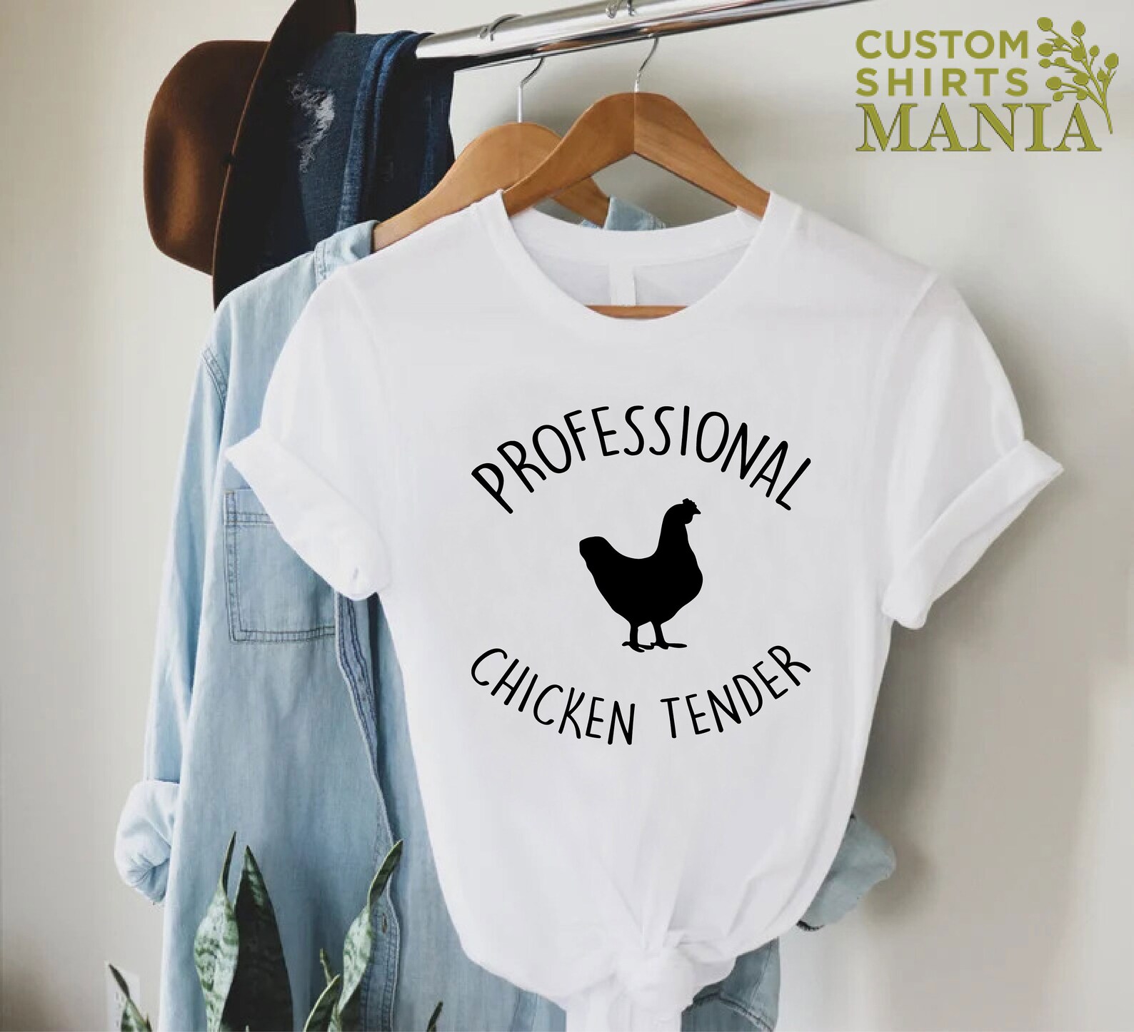 Funny Chicken T-shirt, Professional Chicken Tender Shirt, Chicken Lover ...