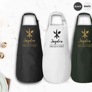 Personalized Logo Apron With Pockets,custom Text Logo Apron,custom Text ...