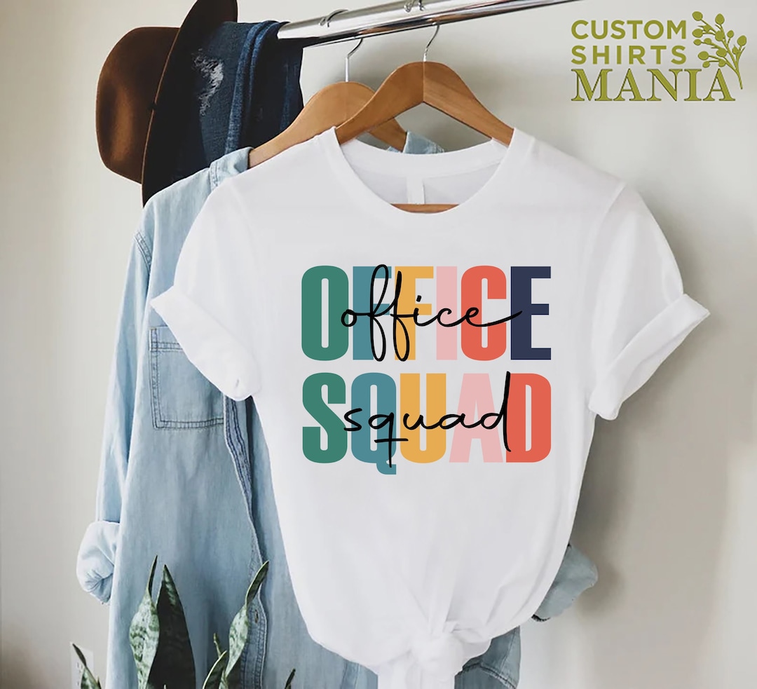 Office Squad T-shirt,office Team Shirt,office Crew,office Staff ...