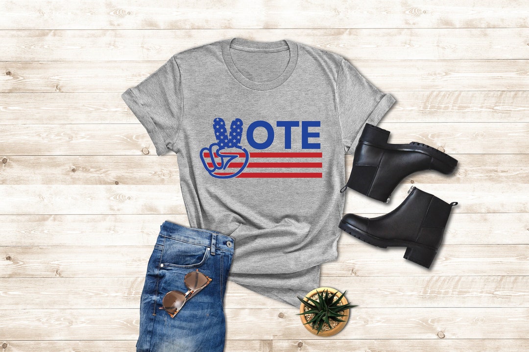 Peace Out Vote Shirt, Peace Sign T-shirt, Voting Shirt, Election 2024 ...