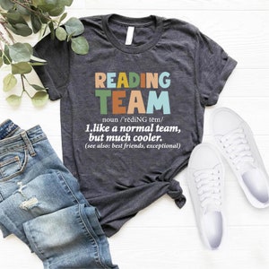 Reading Team Shirt,bookish Shirt,reading Teacher Shirt,gift for Book ...