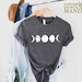 Moon Phases Shirt, Moon Lover Gift, Graphic Moon Shirt, Celestial Shirt ...