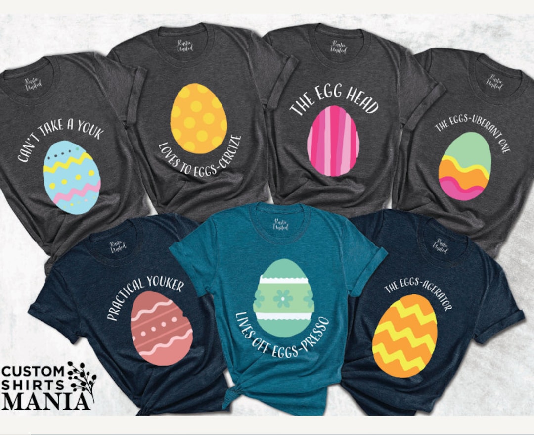 Family Easter Shirts, Easter Matching Eggs Shirts,funny Easter Family ...