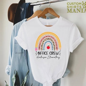 Personalized Office Crew Shirt, School Office Staff Tees, Gift for ...