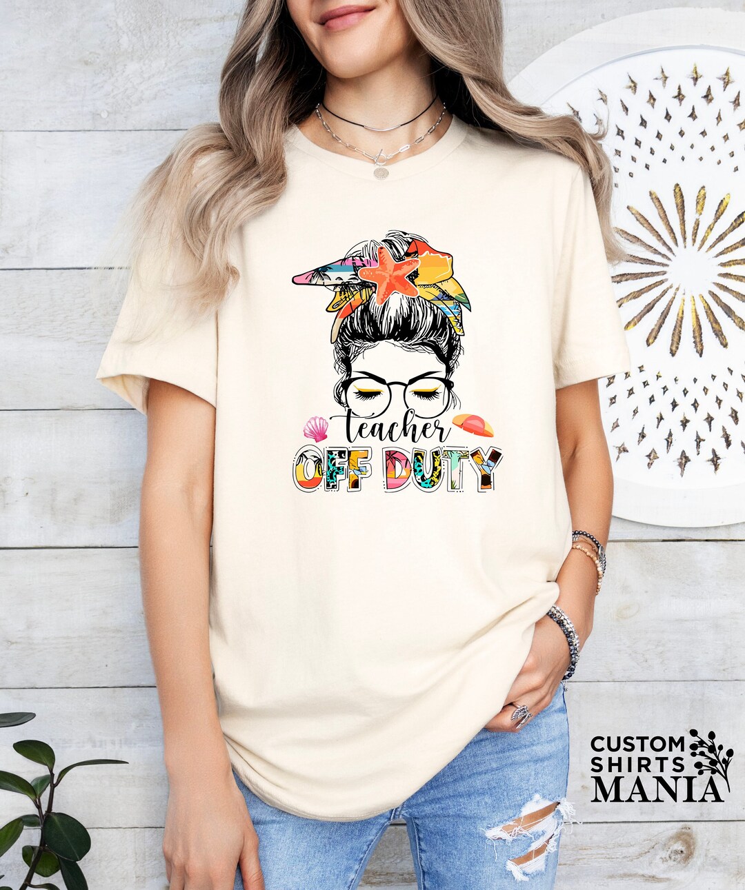 Teacher off Duty Shirt,teacher T Shirt,teacher Summer Tee,summer Break ...