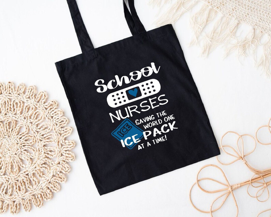 School Nurse Gift, School Nurse Ice Pack Bag, School Nurse Tote Bag ...