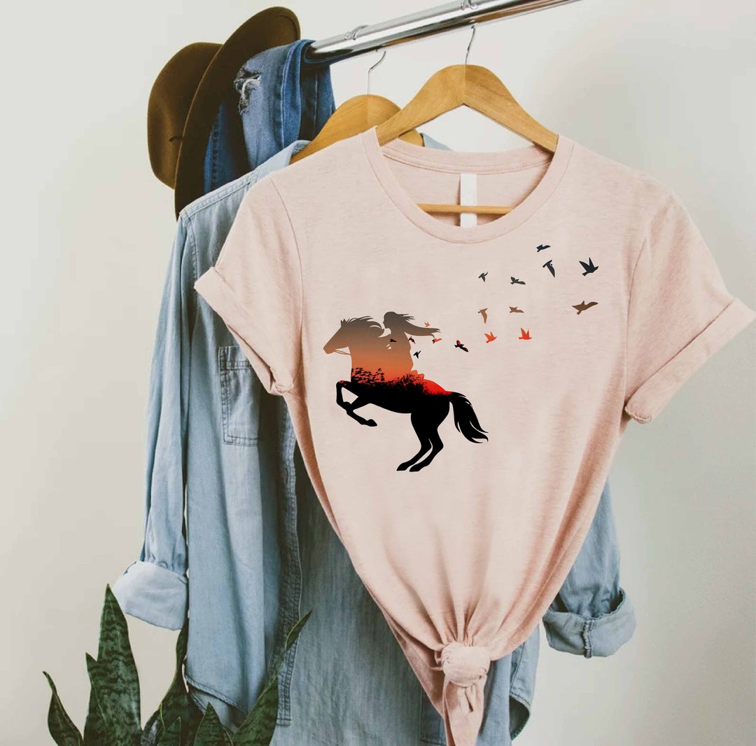 Horse Shirt for Women, Girls Horse Shirt, Horse Lover Gift, Horse Rider ...