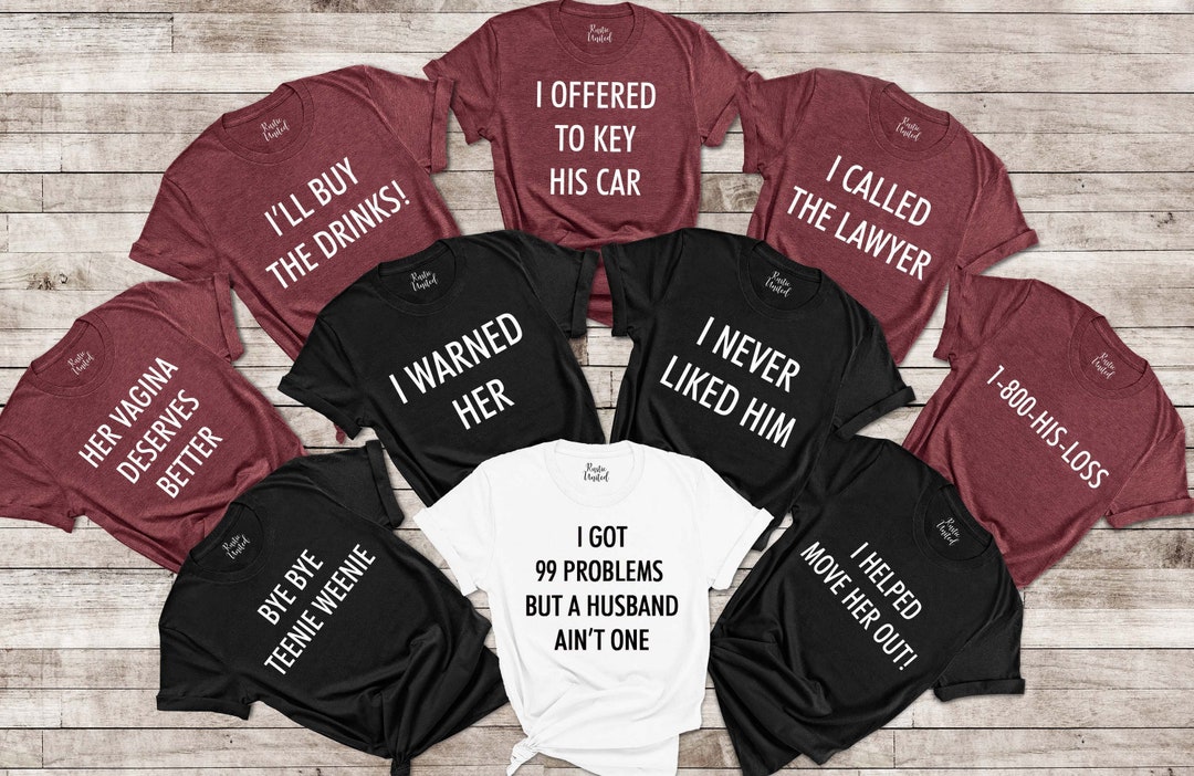 Funny Divorce Party Shirts,matching Divorced Celebration T-shirts,newly ...