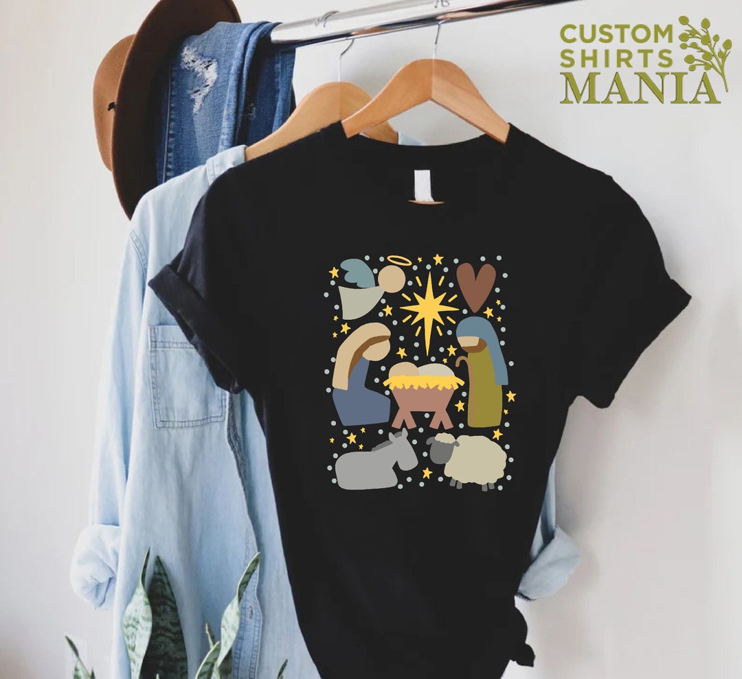 Christmas Nativity Scene Shirt,true Story Nativity Shirt,christian ...