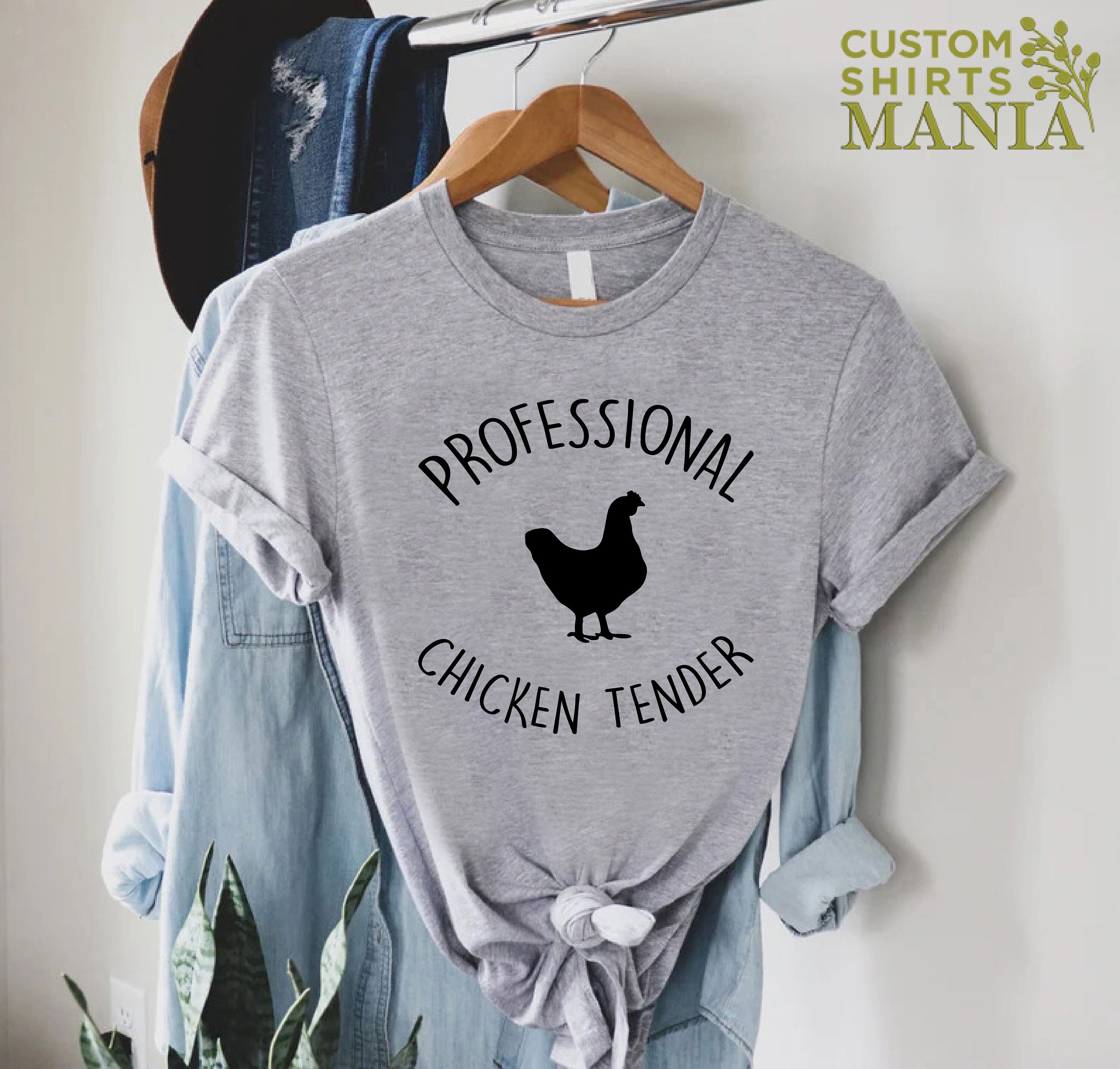 Funny Chicken T-shirt, Professional Chicken Tender Shirt, Chicken Lover ...