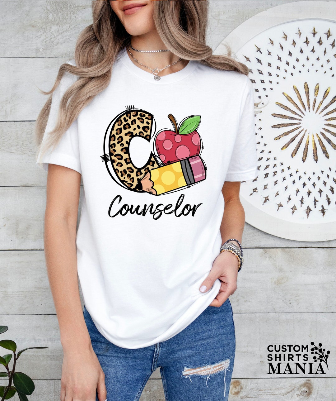 Leopard Counselor Shirt, Lightening Bolt School Counselor Shirt ...